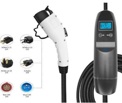 China SAE J1772 Portable EV Charger With 1-9 Hours Charging Speed Output Voltage 110V-450V for sale
