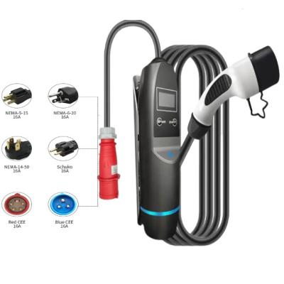 China 7kw 22kw Universal Fast Charging Portable EV Charger CE Certified for sale