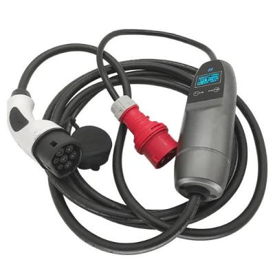 China 5m Portable EV Charger with LED Display and Over Current Safety Protection for sale