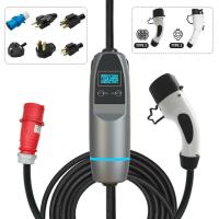 China 5m Portable EV Charger with LED Display and Over Current Safety Protection for sale