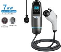 China ABS PC Material Portable EV Charger With 0.5mΩMax 16A 32A 40A Type 1 for sale