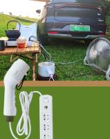 China Outdoor Camping Barbecue Portable EV Charger Gun V2l European Standard With Switch Plug for sale