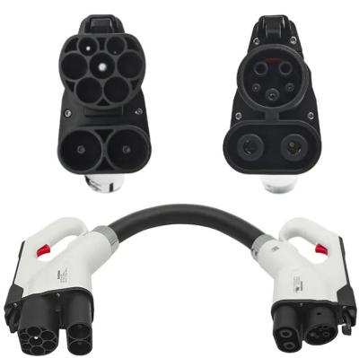 China DC Combo 2 To Combo 1 CCS EV Adapter Convert CCS 2 Socket To CCS 1 Plug for sale