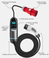 China Type 2 Portable Evse Charger Ev Charging Cable Car Charger 22kw for sale