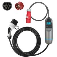 China Type1/ Type 2 16a 32a Wallbox EV Charging Station LED Display Charger Level 2 for sale