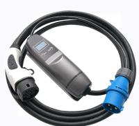 China Type1/ Type 2 16a 32a Wallbox EV Charging Station LED Display Charger Level 2 for sale