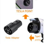 China Type1 To Tesla(NACS) SAE J1772 Ac Ev Charger Adapter Electric Car Adapters For Tesla for sale
