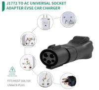China 16A 250V Type 1 EV Charger Plug AC Charging Station Conversion Plug For EV RV Caravan for sale