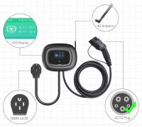 China Type1 Sae J1772 Nema14-50 Plug Electric Car Charger 7kw EVSE Wallbox 40A 32A for sale