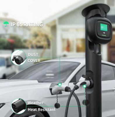 China Wall Mounted 32A 11 KW Type 2 EV Charger 5M CABLE With Wifi App for sale