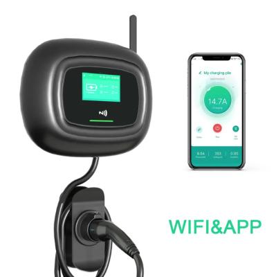 China 7-22kw Ac Ev Charger Type 2 Or Type 1 Plug Wallbox Fast Electric Vehicle for sale
