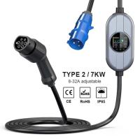 China IP65 Electric Vehicle Charger Home Charging Mode 2 Portable EV Car Charger Cable for sale