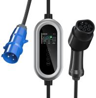 China Europe 1 Phase Joint Ev Charging Cable Home Ev Charger Unit 5m 32a Ac Type2 7kw for sale