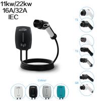 China Ev Wallbox Charger 7kw Electric Car Ev Charging Station 3.5KW 7KW 11KW 16A 32A SAE for sale