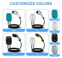 China Ev Wallbox Charger 7kw Electric Car Ev Charging Station 3.5KW 7KW 11KW 16A 32A SAE for sale