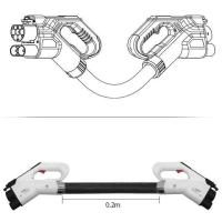 China 125a Ccs2 Dc Quick Ac In One Ccs To Combo2 Adapter DC Fast Charger Connector for sale