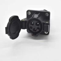 China Type 1 (J1772) Inlet 32A Single Phase J1772 Electric Vehicle Car Ev Charging Socket for sale