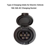 China Receptacle Ev Charging Ev Charger Plug Socket Electrical Plug Industrial AC CE TUV type 2 ac socket for sale