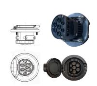China Receptacle Ev Charging Ev Charger Plug Socket Electrical Plug Industrial AC CE TUV type 2 ac socket for sale