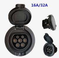 China Receptacle Ev Charging Ev Charger Plug Socket Electrical Plug Industrial AC CE TUV type 2 ac socket for sale