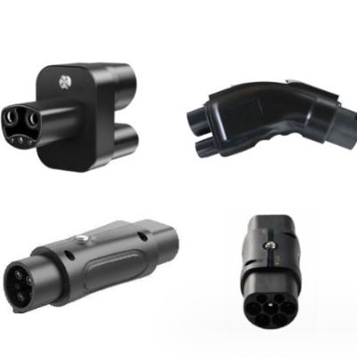 China 16A 32A Type 2 to GB/T Type 1 j1772 to Type2 ccs1 ccs2 to Schuko electric car adapter for Tesla for sale