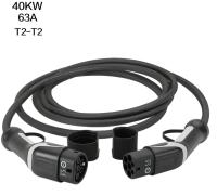 China Type 2 To Type 2 Customized Model 3 EV Charging Chargers TPU Cable 63A 3 Phase 40KW for sale