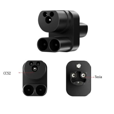 China EV Charger Connector Convertor CCS 2 To Tesla EVSE Adaptor Ccs Combo2 Adapter for sale