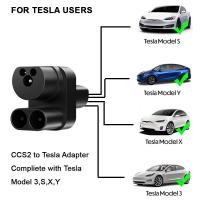 China EV Charger Connector Convertor CCS 2 To Tesla EVSE Adaptor Ccs Combo2 Adapter for sale