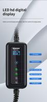 China Car Charger AC Mode 2 Silence 3.5kw 16A EVSE Level 2 Type2 EV Charger With Screen for sale
