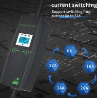 China Type 2 Portable EV Charger With Red CEE Plug Car Charging Level 2 Ac Ev Charger 3-22KW for sale