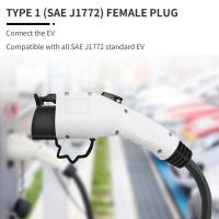 China Type2 To Type1 Cable Electric Vehicle Charger Adapter 16A 32A Cable Ev Charger Plug for sale