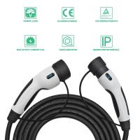 China Type2 Three Phase EV Charging Cable 16A 32A 22kw 11KW Charger Female Plug To Male Plug for sale
