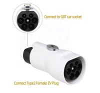 China Type2 to GBT Adapter 32A Type 2 IEC62196 Charger Adapter for Electric Car for sale