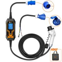 China 11KW 16A 3 Phase EV Portable Charger Type2 EVSE Charging Box CEE Plug 32A 7KW 11kw TYPE 2 IP66 for sale