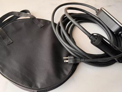 China 11KW 22KW Type 2 Charging Cable 3-phase Adjustable Current Delay Timer 16A 32A Level 3 Portable EV Charger for sale