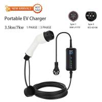 China Factory Manufacturer 32a type 2 7kw portable ev charging station electric car station ev charge for sale
