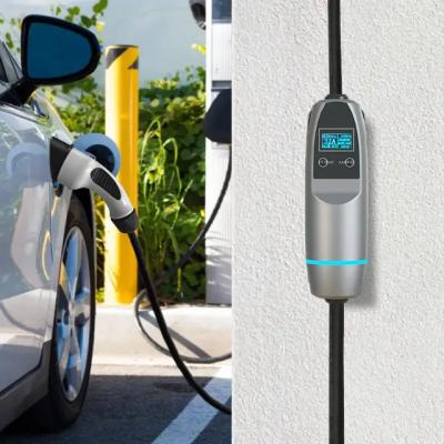 China Type 2 GB/T Plug Smart Home Portable EV Charger 16/32 Amp 3.5kW 7kW for sale