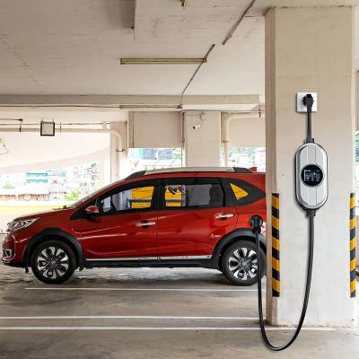 China Evse 32A 7.2KW 3.5kw LED Type 2 Electric Car Charger Level 2 Portable EV Charger for sale