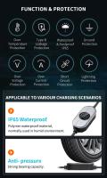 China Evse 32A 7.2KW 3.5kw LED Type 2 Electric Car Charger Level 2 Portable EV Charger for sale