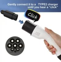 China Type 2 To Tesla Type2 Plug to tesla vehicles Charging Adaptor AC EV Charger Connector for sale