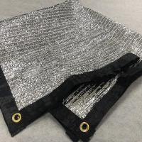 China Manufacturer Aluminum Shade Net Customized HDPE Reflective Shading Screen Cloth Silver Outdoor UV Treated for sale