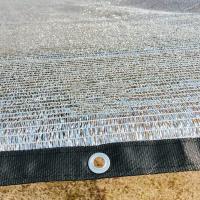 China Agricultural Uv Shade Netting HDPE Aluminum Foil Net Factory Customized Gromment Silver Eyelet Black Buckle Nursery for sale