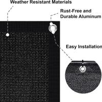 China 185 Gsm Balcony Windbreak Net Shade Cover Mesh Fabric Fireproof Fence Privacy Screen for sale
