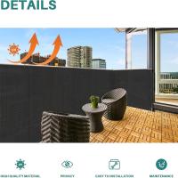 China 185 Gsm Balcony Windbreak Net Shade Cover Mesh Fabric Fireproof Fence Privacy Screen for sale