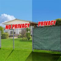 China 6ftx50ft 160gsm Privacy Fence Screen For Chain Link Fence With Grommets for sale