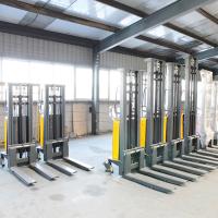 China semi automatic trolley forklift, storage battery , Semi Electric Stacker forklift, Semi Automatic Forkli for sale