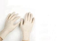 China Natural Latex Material Disposable Medical Gloves For Hospital / Laboratory for sale