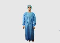 China Breathable Sterile Surgical Gowns , Blue Operation Theatre Gown Disposable for sale