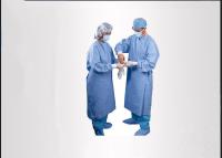 China Non - Toxic Water Resistant Operating Room Gown Virus Invading With Knitted Cuff for sale