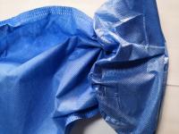 China PE Coated Reinforced SMS Medical Arm Sleeves Breathable Blue Color Anti - Liquid for sale